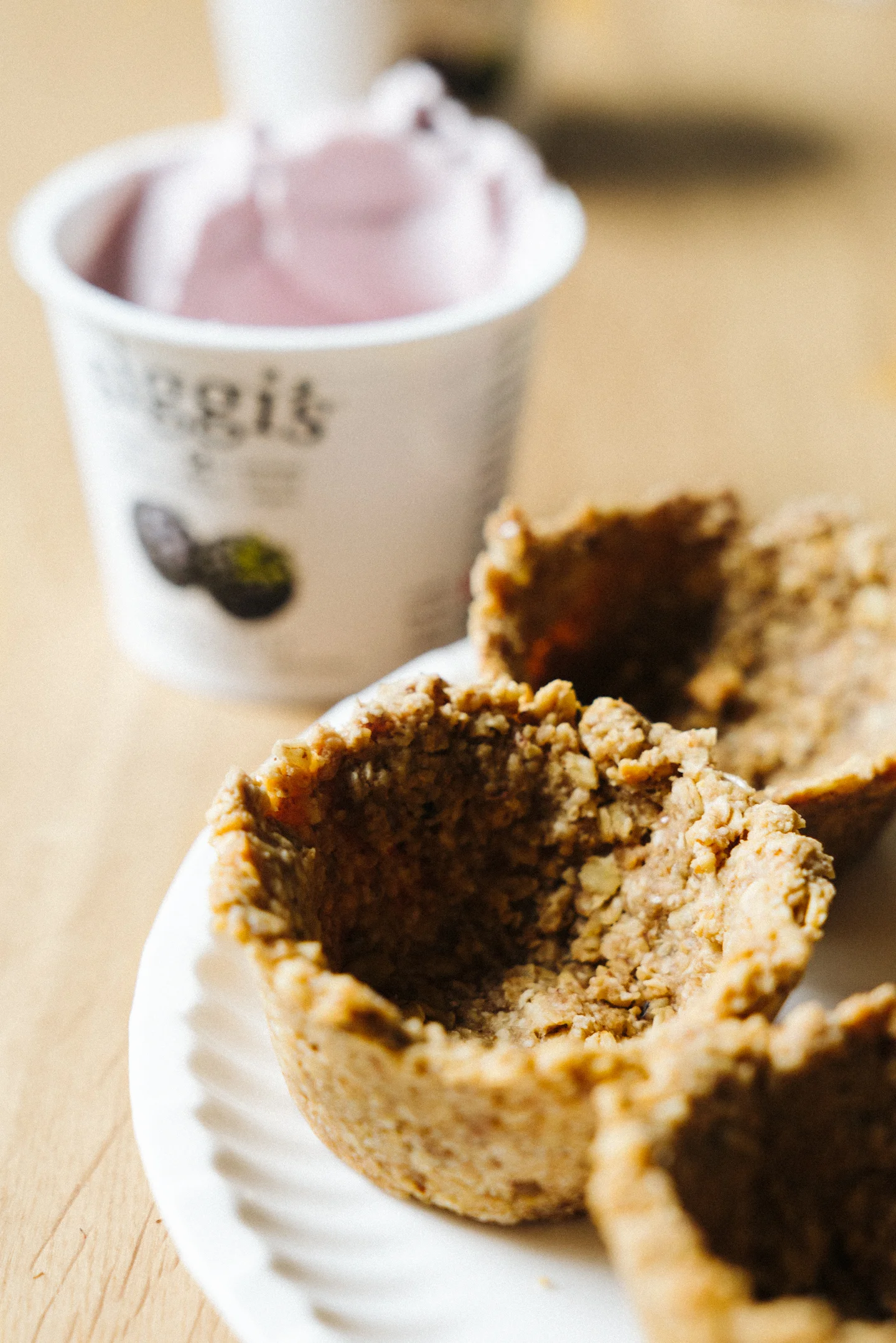 Mini Blackberry Cheesecake Tarts with Walnut Crust — OhCarlene