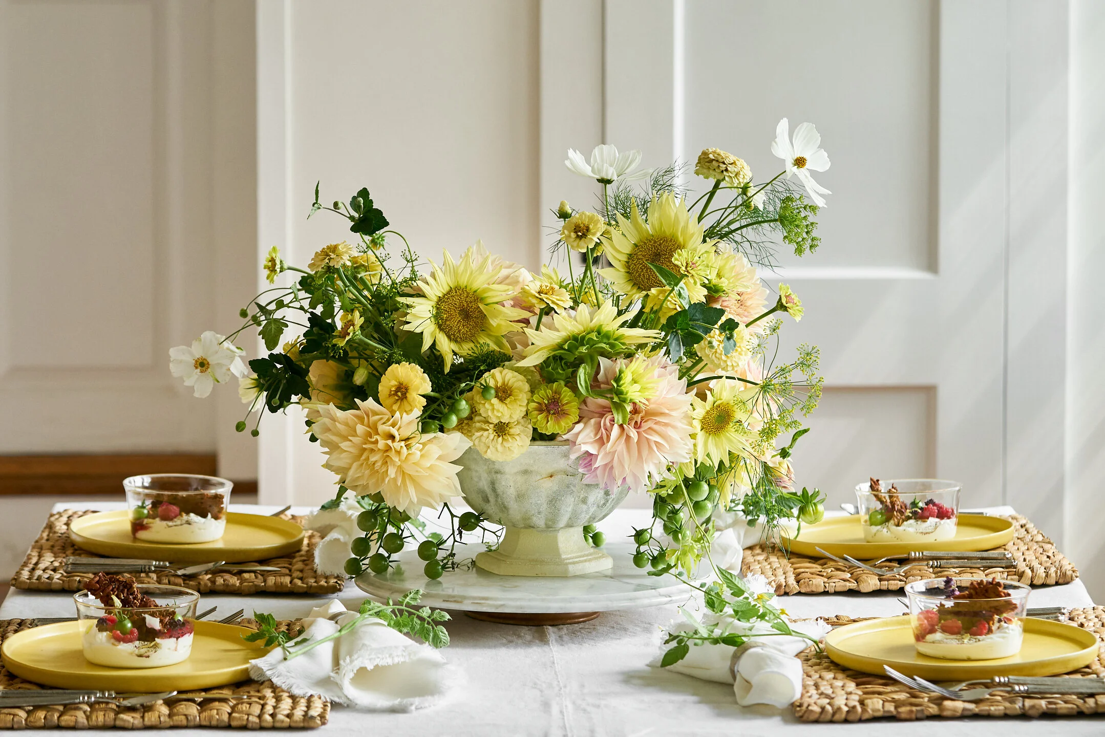 Food and Flowers: Using edible sunflowers, basil and tomatoes — OhCarlene