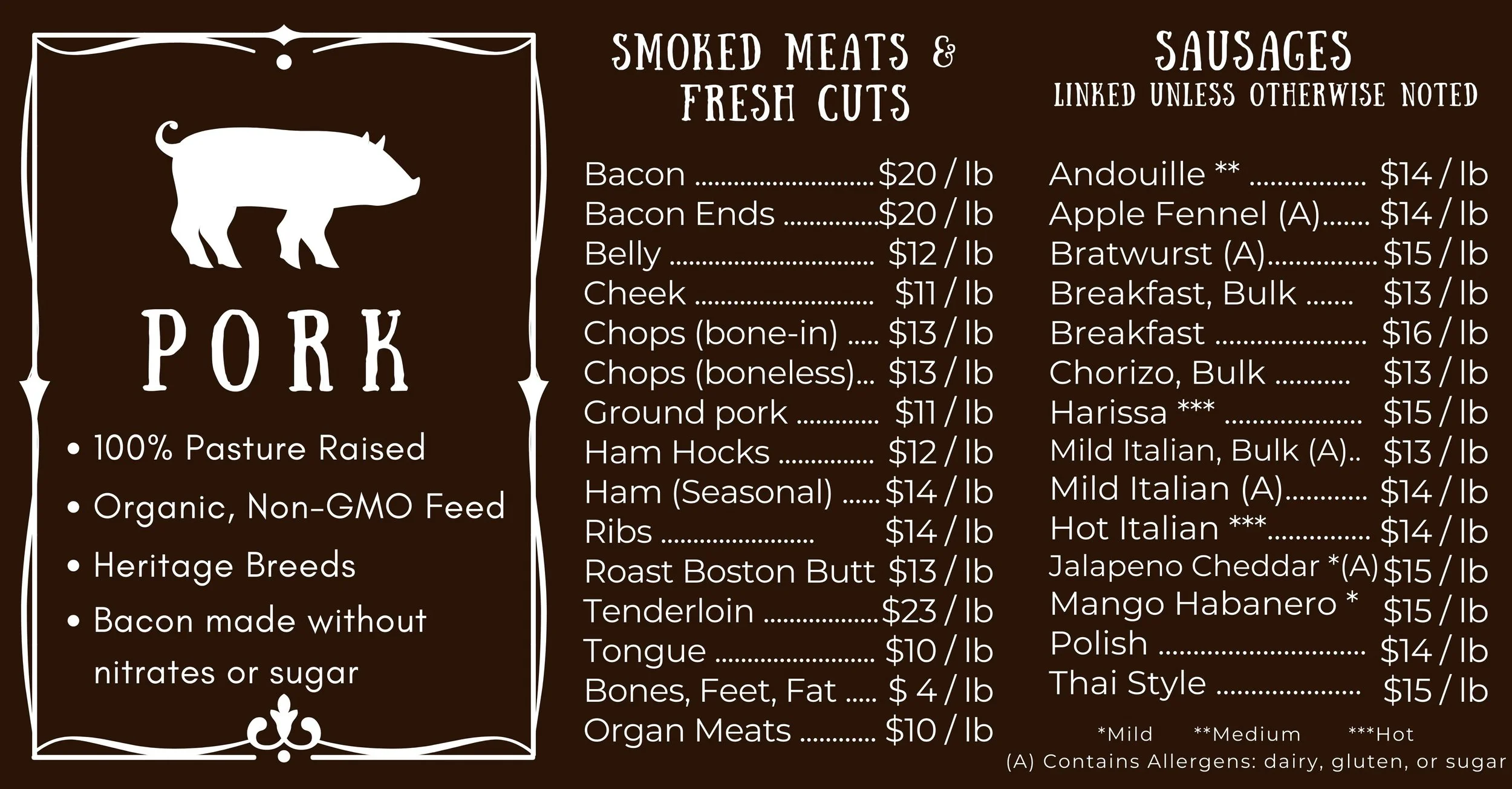 PASTURE RAISED MEATS — Red Gate Ranch