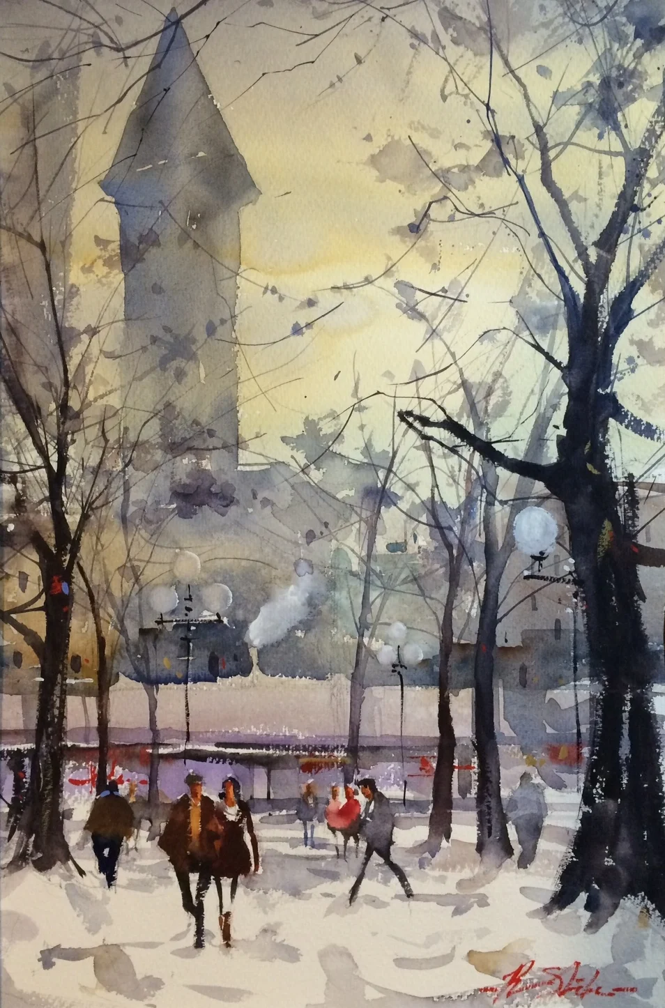 Painting Winter Scenes in WC w/ Ron Stocke — Cole Art Studio Workshops ...
