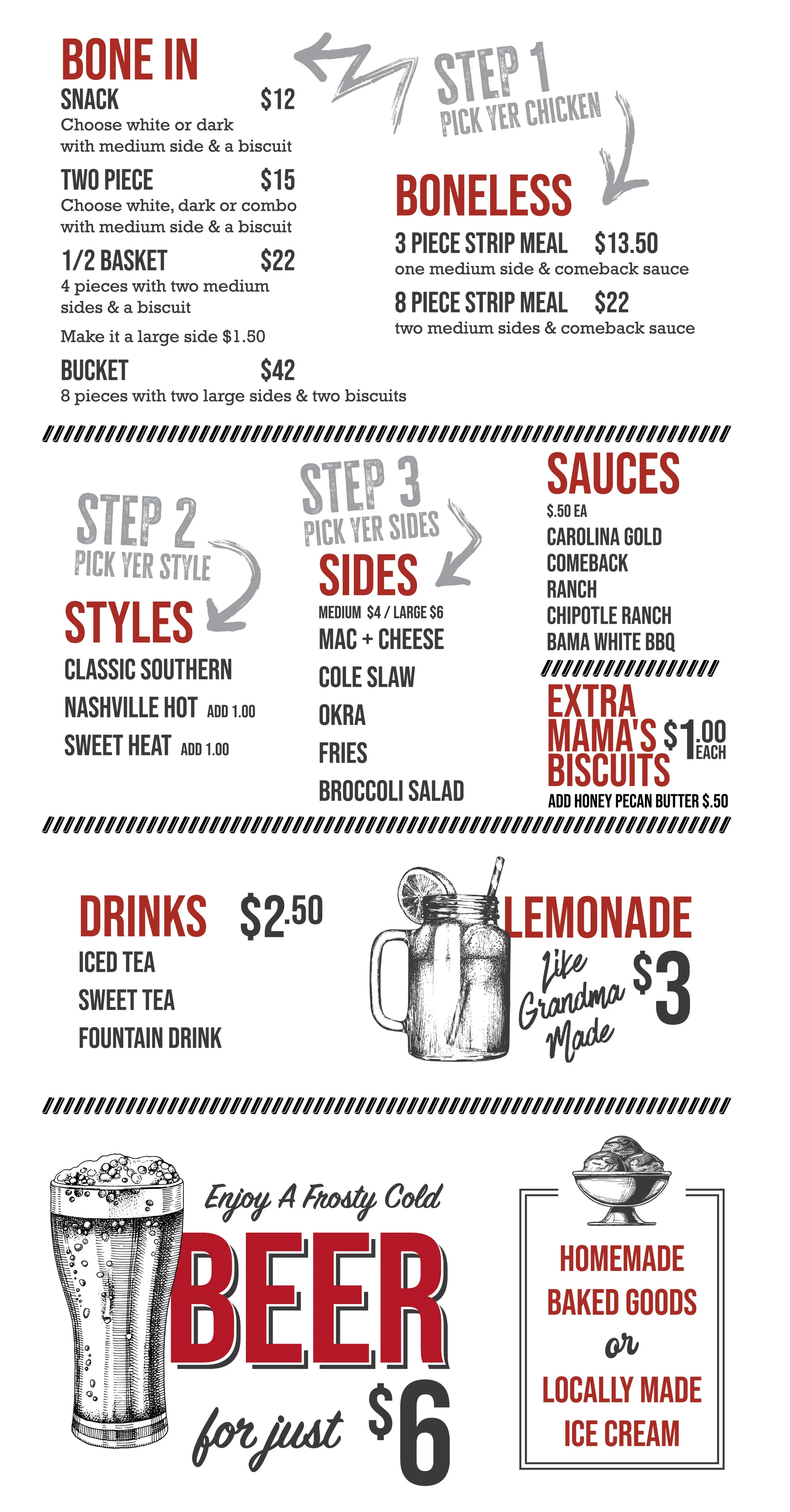 Menu — Roost Fried Chicken