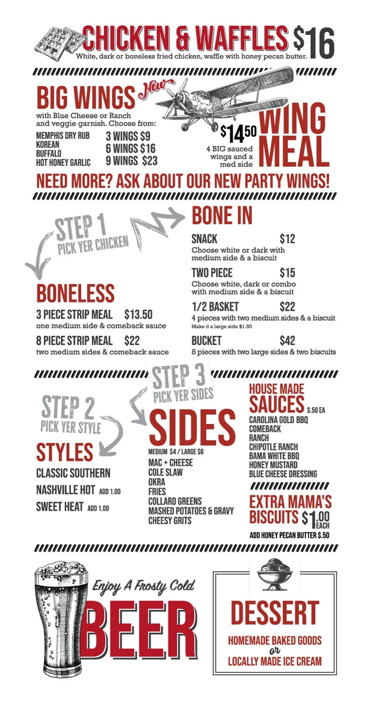 Menu — Roost Fried Chicken