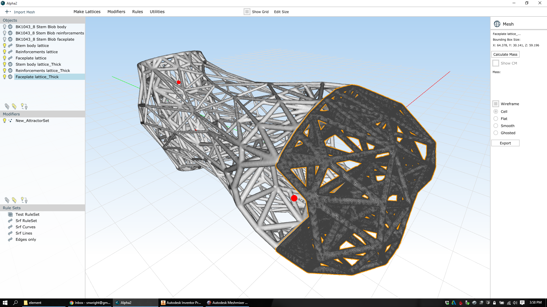 Lattice design workflow, part 3: Integrating full mechanical features ...