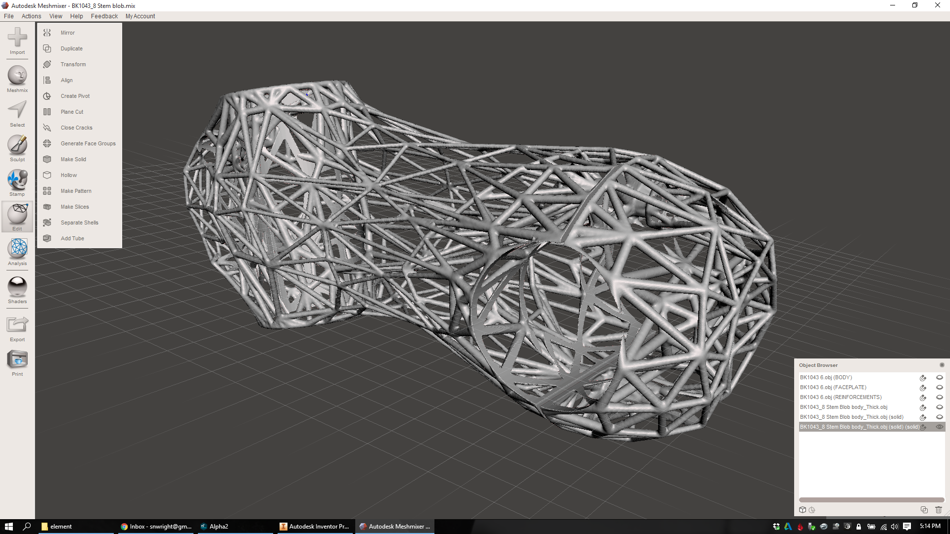 Lattice design workflow, part 3: Integrating full mechanical features ...