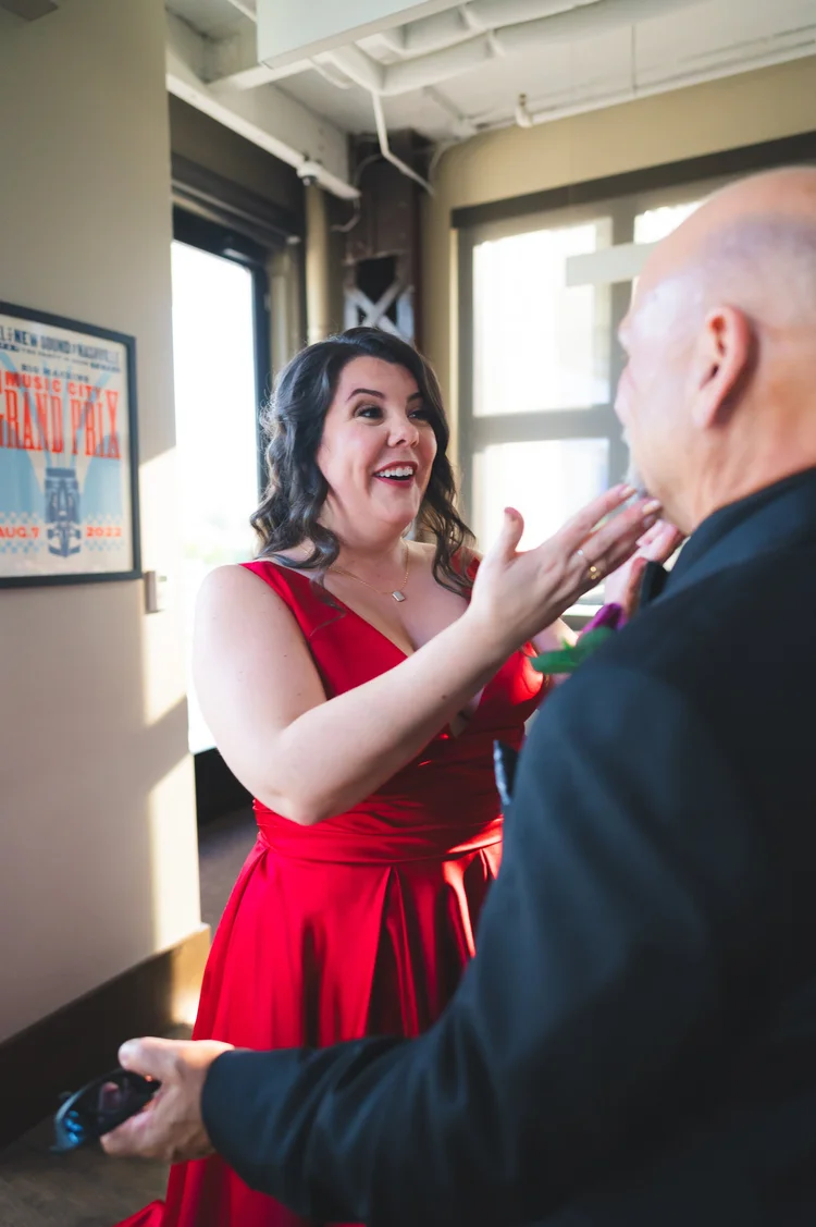 Victoria + Lorenzo's Red Dress Wedding in Nashville — Details Nashville ...