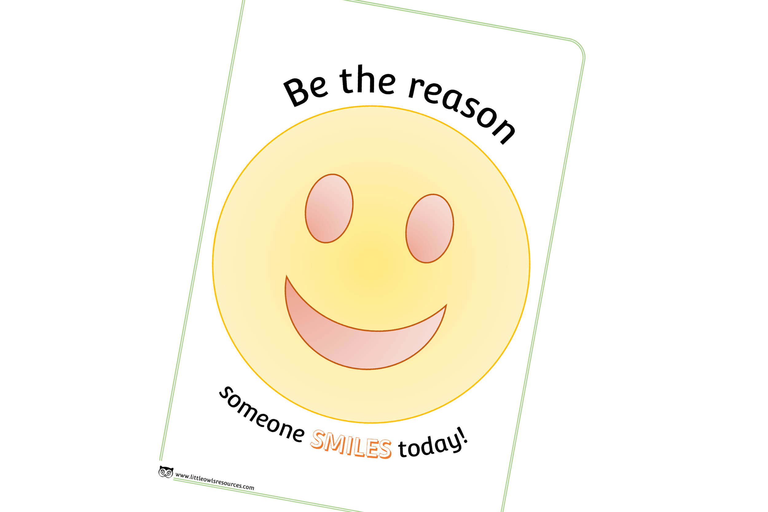 FREE Happy Smile Poster Early Years (EYFS) Printable Resource — Little ...