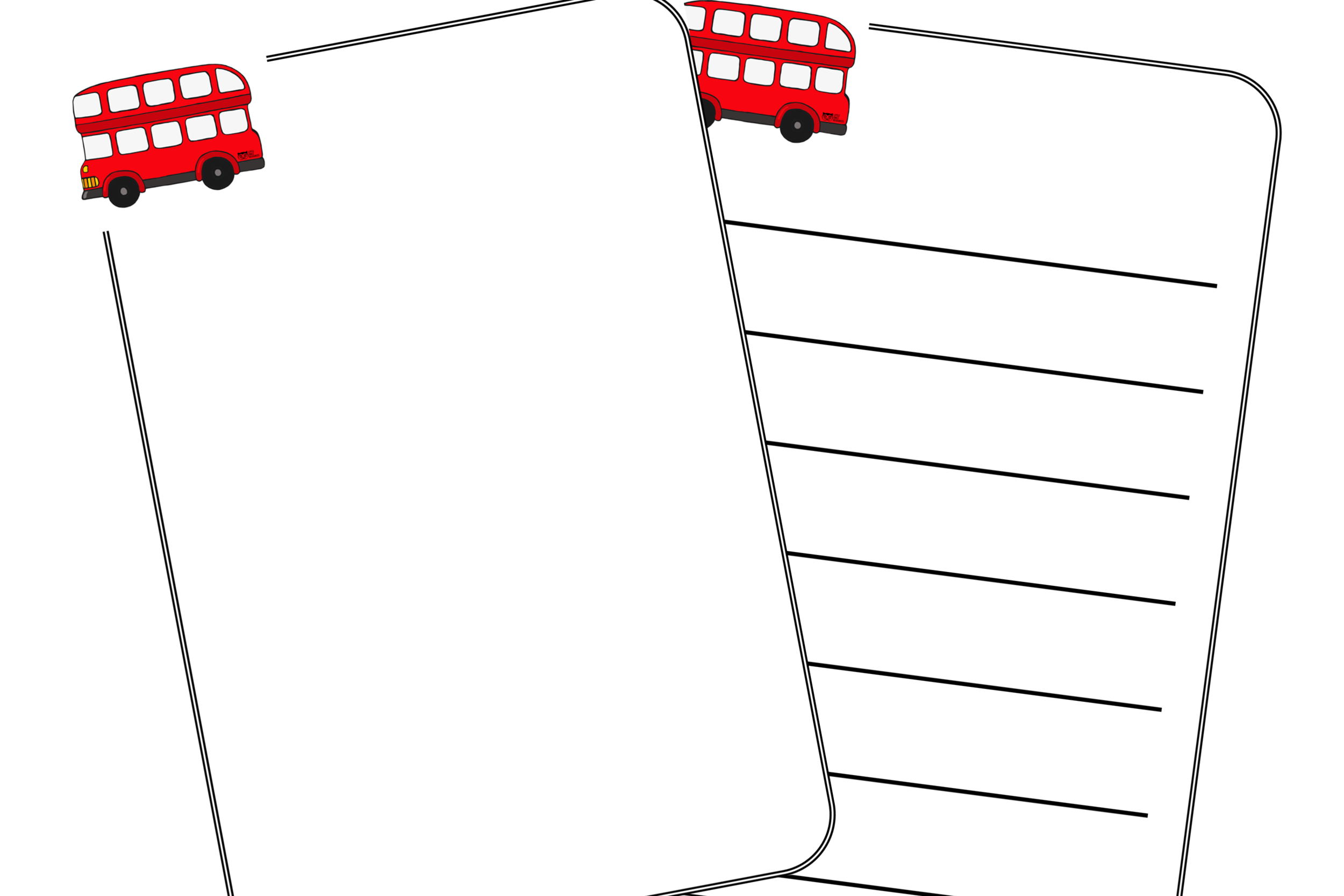 School Bus Writing Template