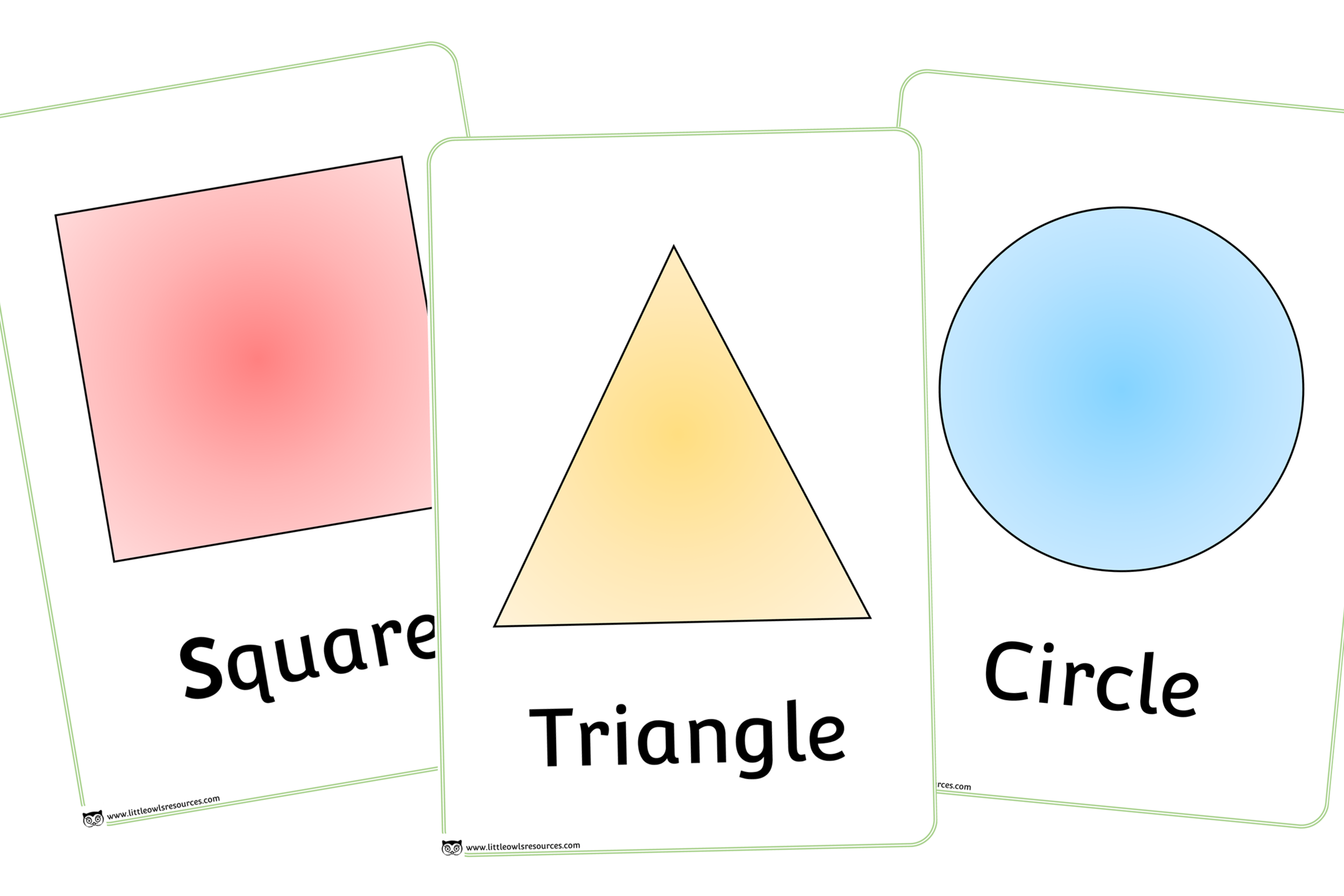 FREE 2D Shape Cards Early Years (EYFS) Printable Resource — Little Owls ...