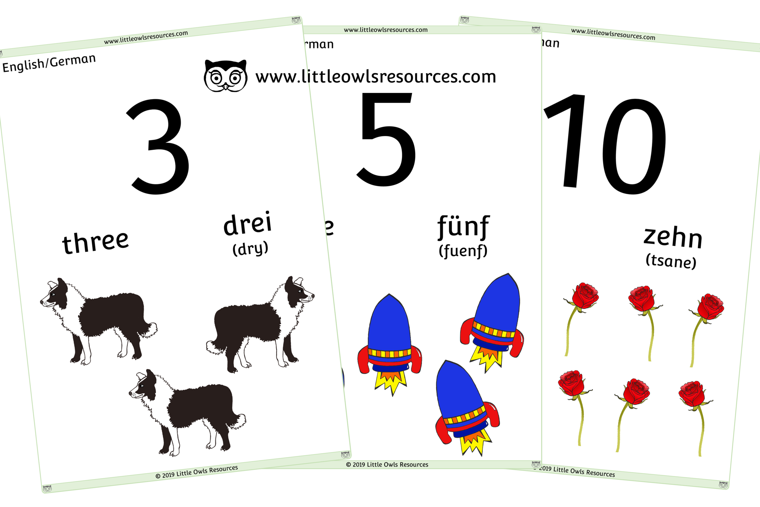 FREE English German 0 10 Counting Numbers Printable Early Years EY free-english-german-0-10-counting-numbers-printable-early-years-ey