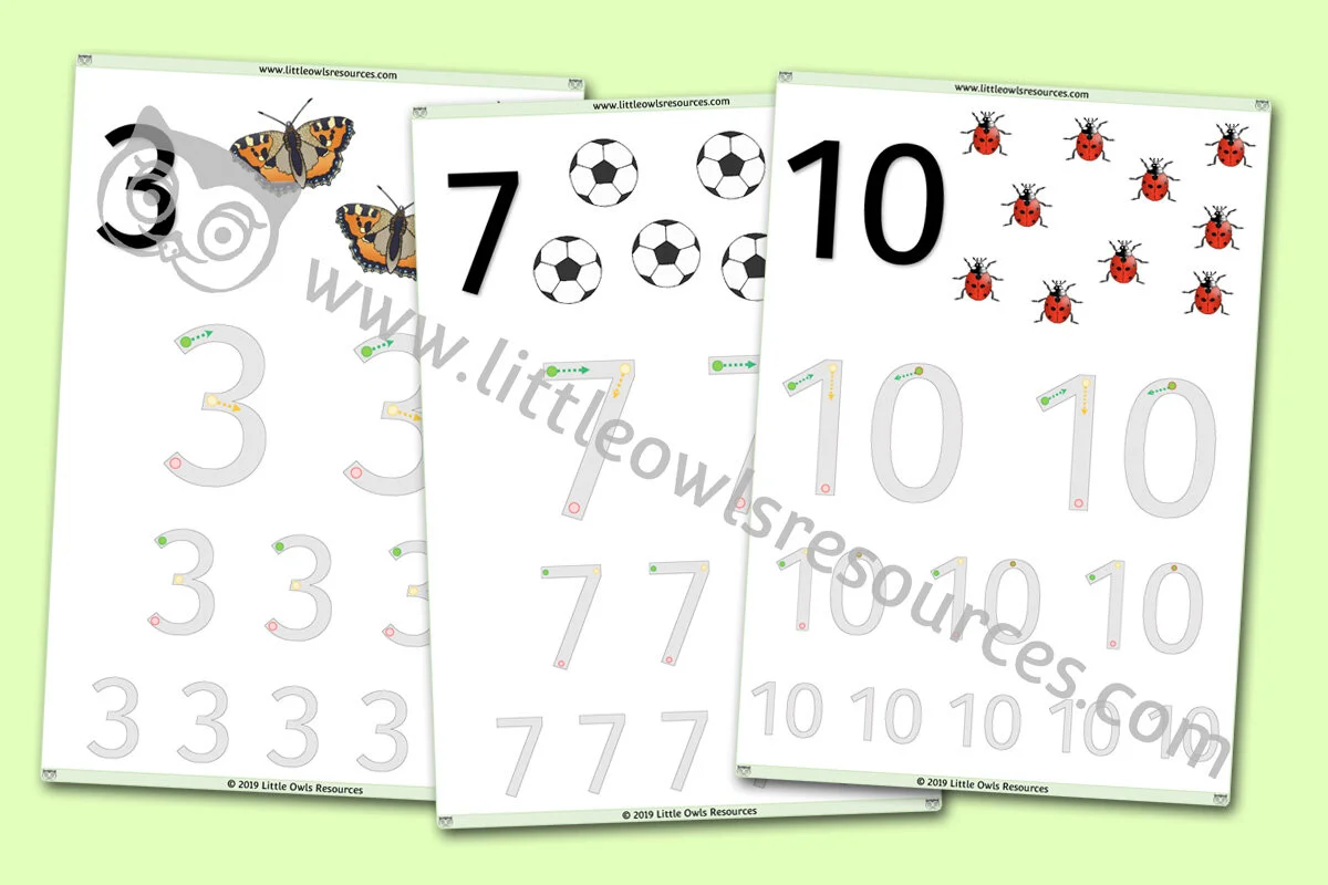 FREE Number Formation Early Years (EYFS) Printable Resource — Little ...