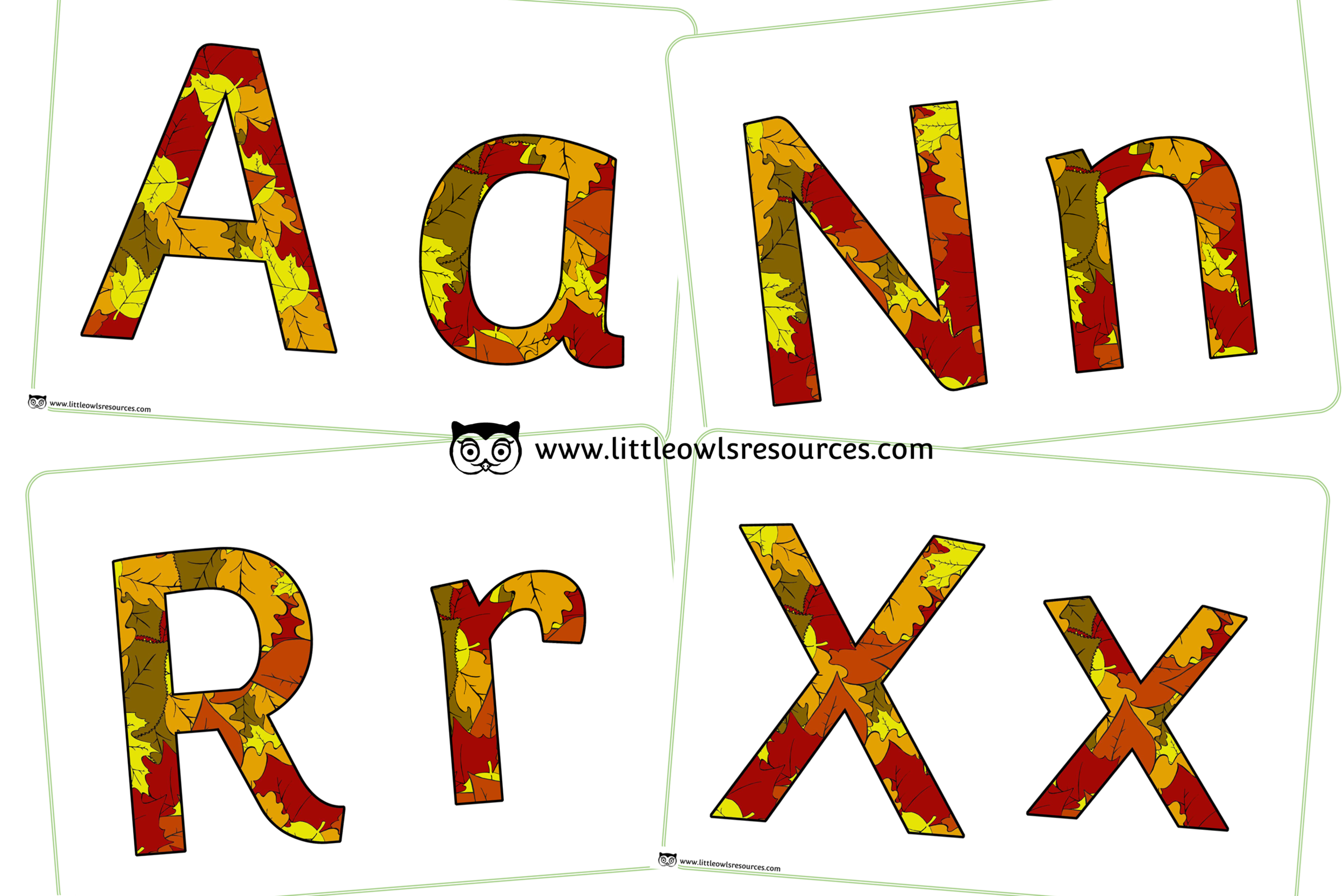 FREE Autumn Lettering printable Early Years/EY (EYFS) resource/download ...