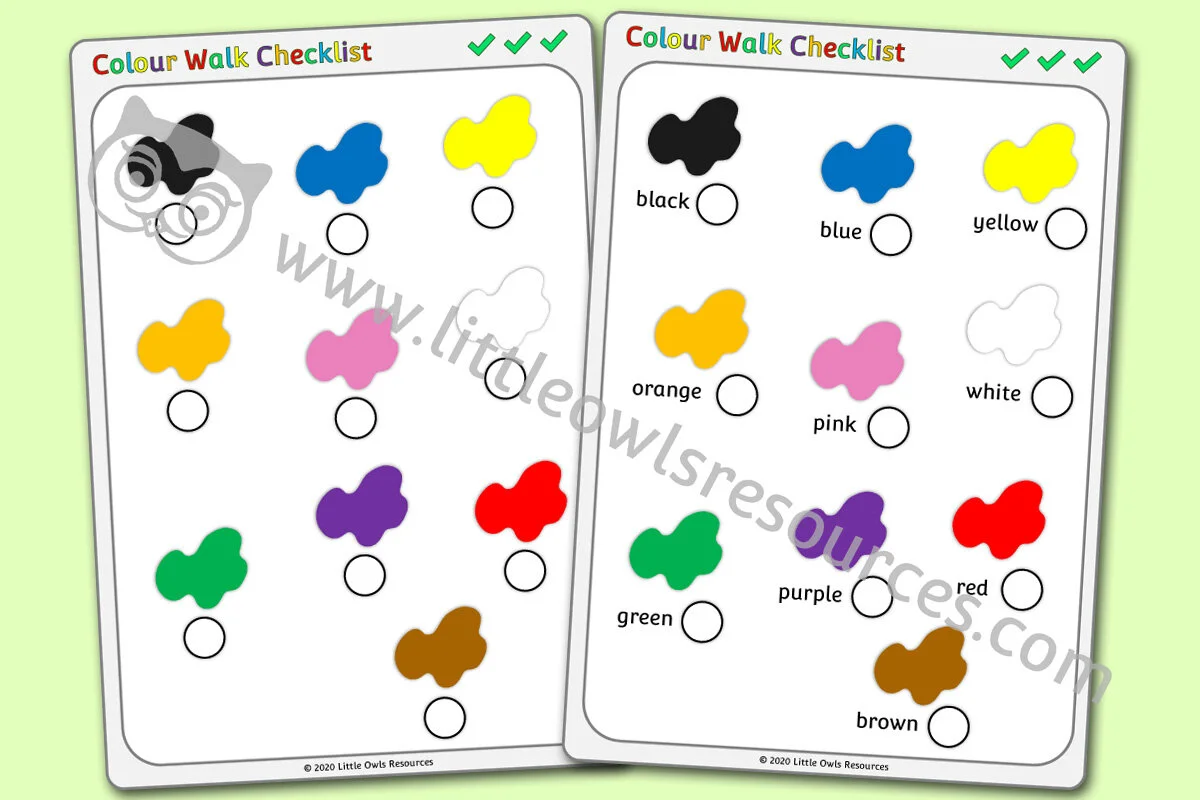 FREE Colours printable Early Years/EYFS/preschool/reception/childminder ...
