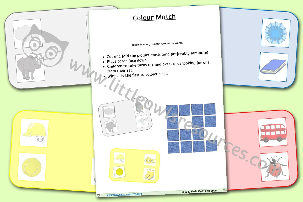 FREE Colours printable Early Years/EY (EYFS) resources/activities ...