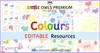 FREE Colours printable Early Years/EYFS/preschool/reception/childminder ...