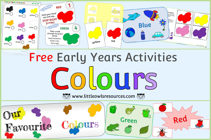FREE Colours printable Early Years/EY (EYFS) resources/activities ...