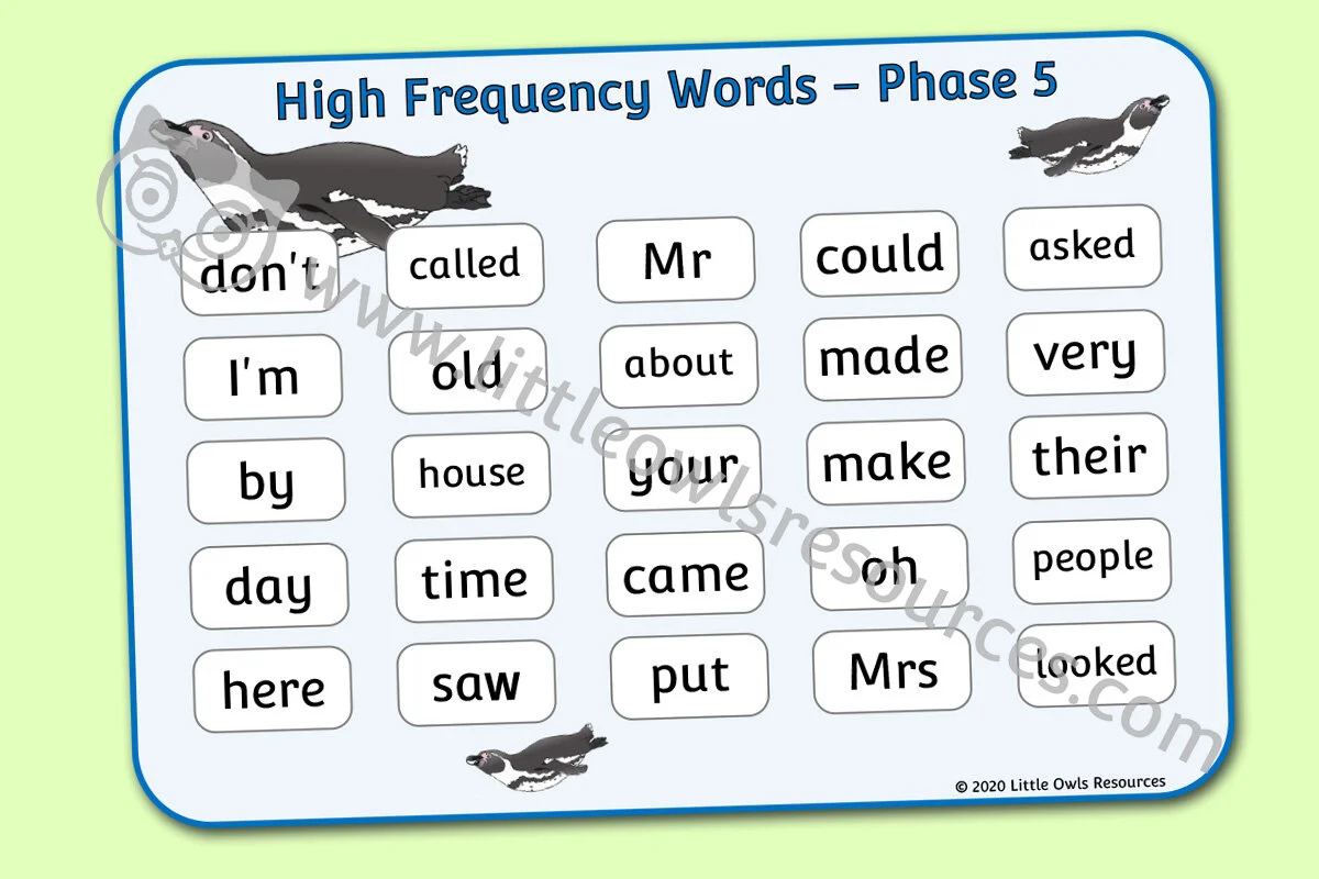 FREE High Frequency Sight Word Flashcards/Activities/Display for Early ...