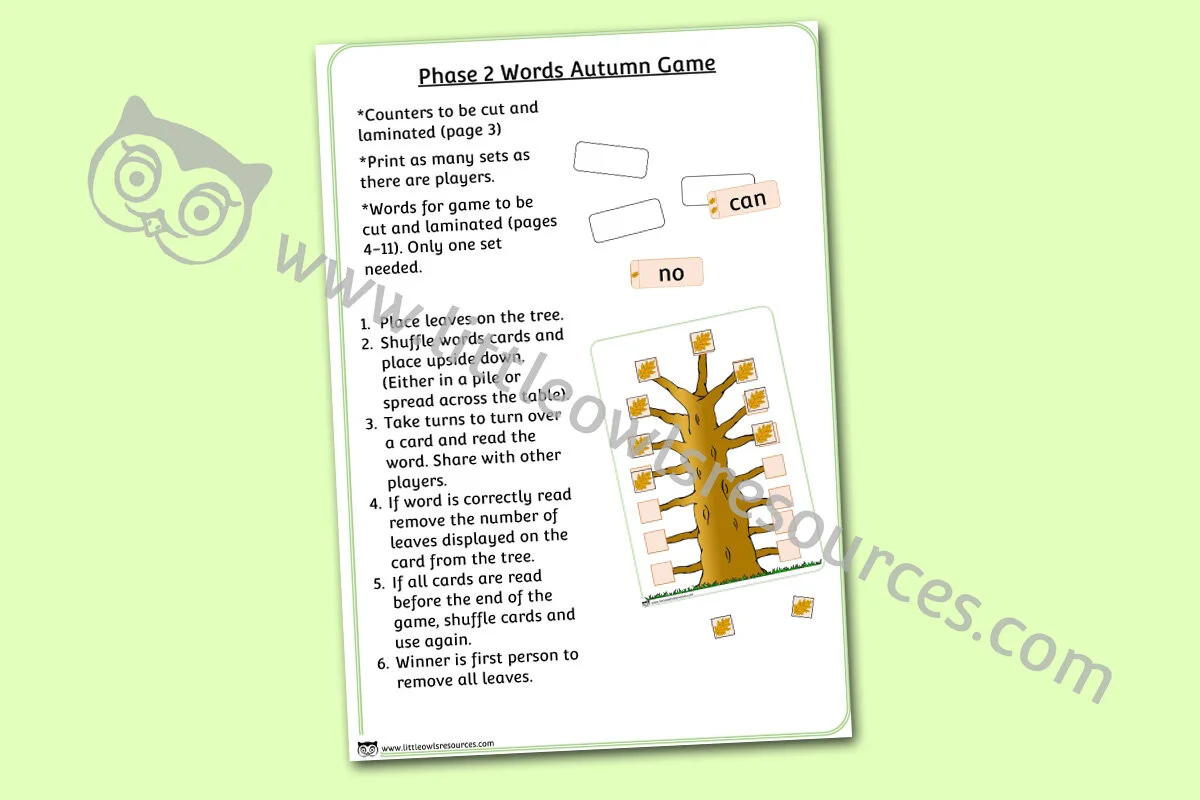 Phase 1 Phonics/Letters and Sounds — Little Owls Resources - FREE