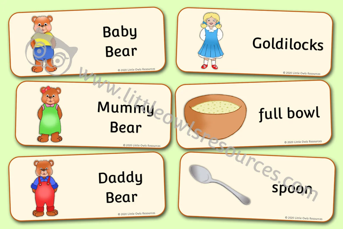 FREE Goldilocks and the Three Bears printable Early Years/EYFS ...