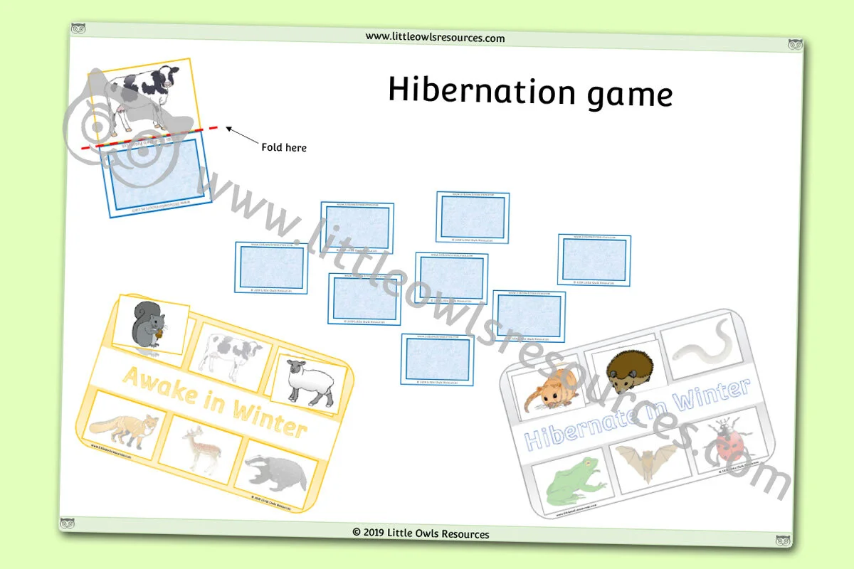 Hibernating Animals Worksheet