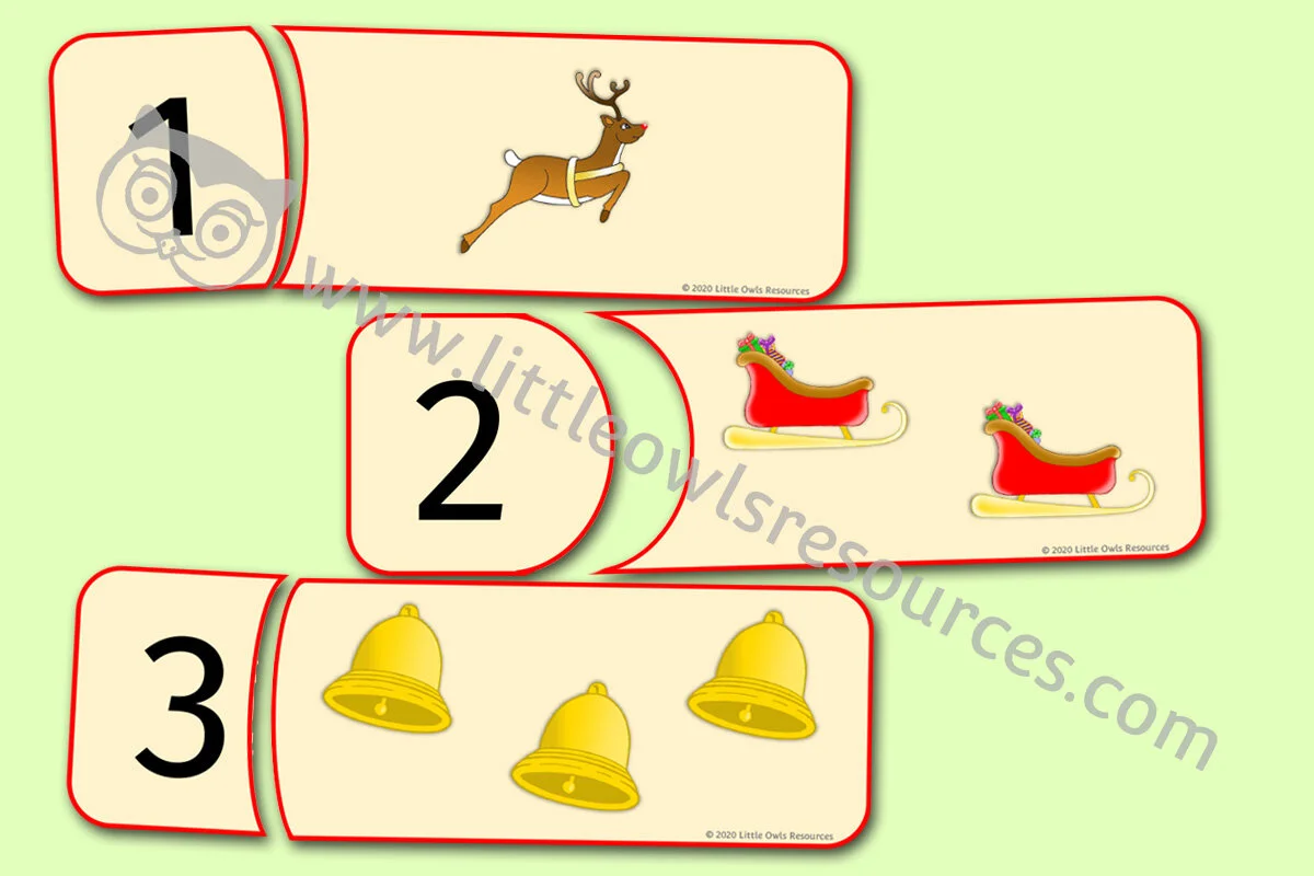 Christmas Numbers Printable