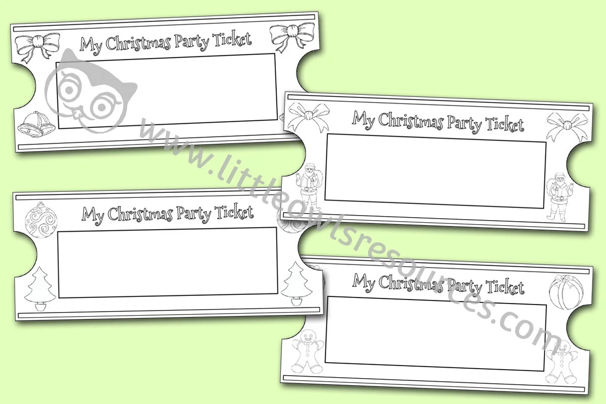 Zoo Ticket Template Printable