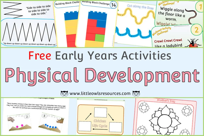 FREE Physical Development (PD) printable Early Years/EY (EYFS ...