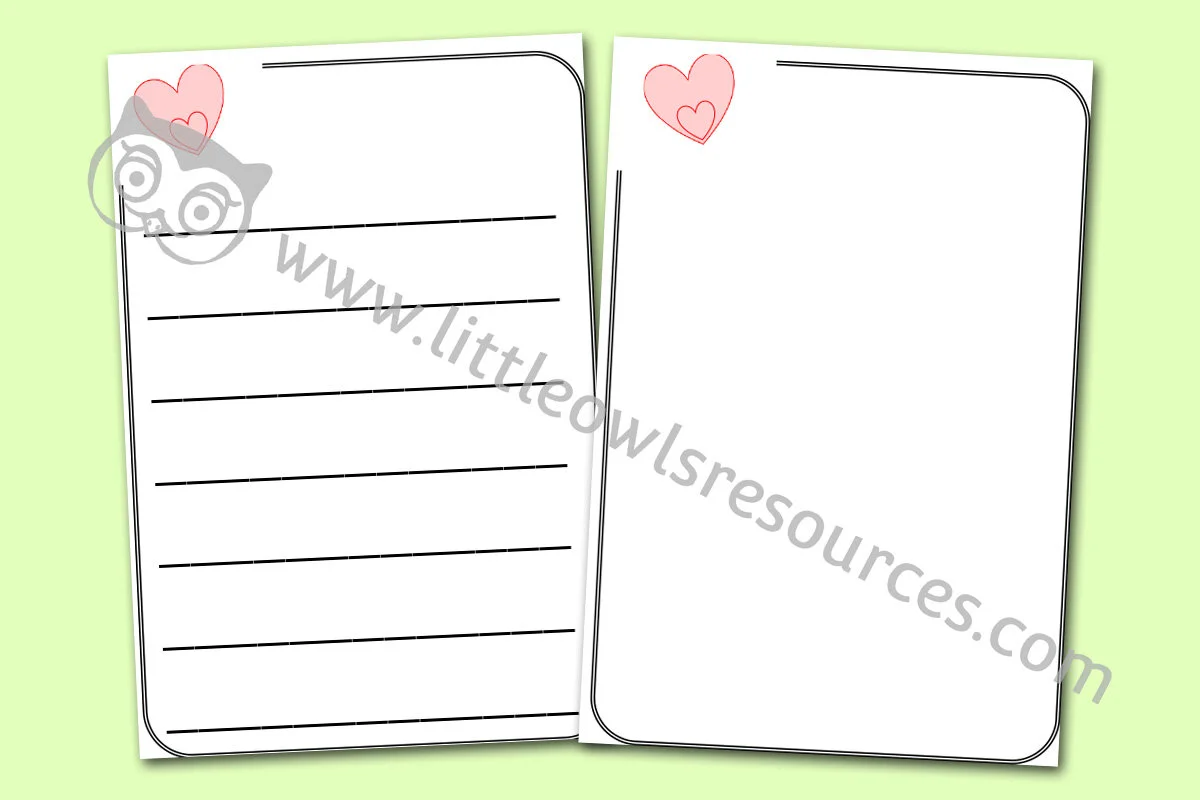 Love Letter Paper Printable