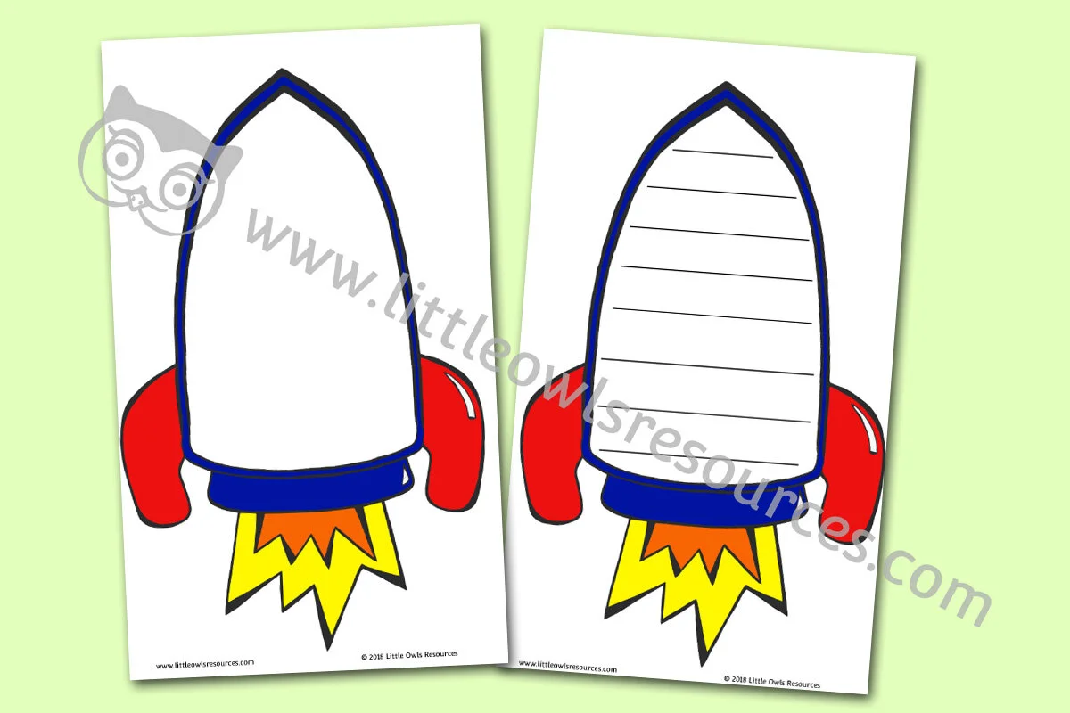 Solar System Border Writing Paper