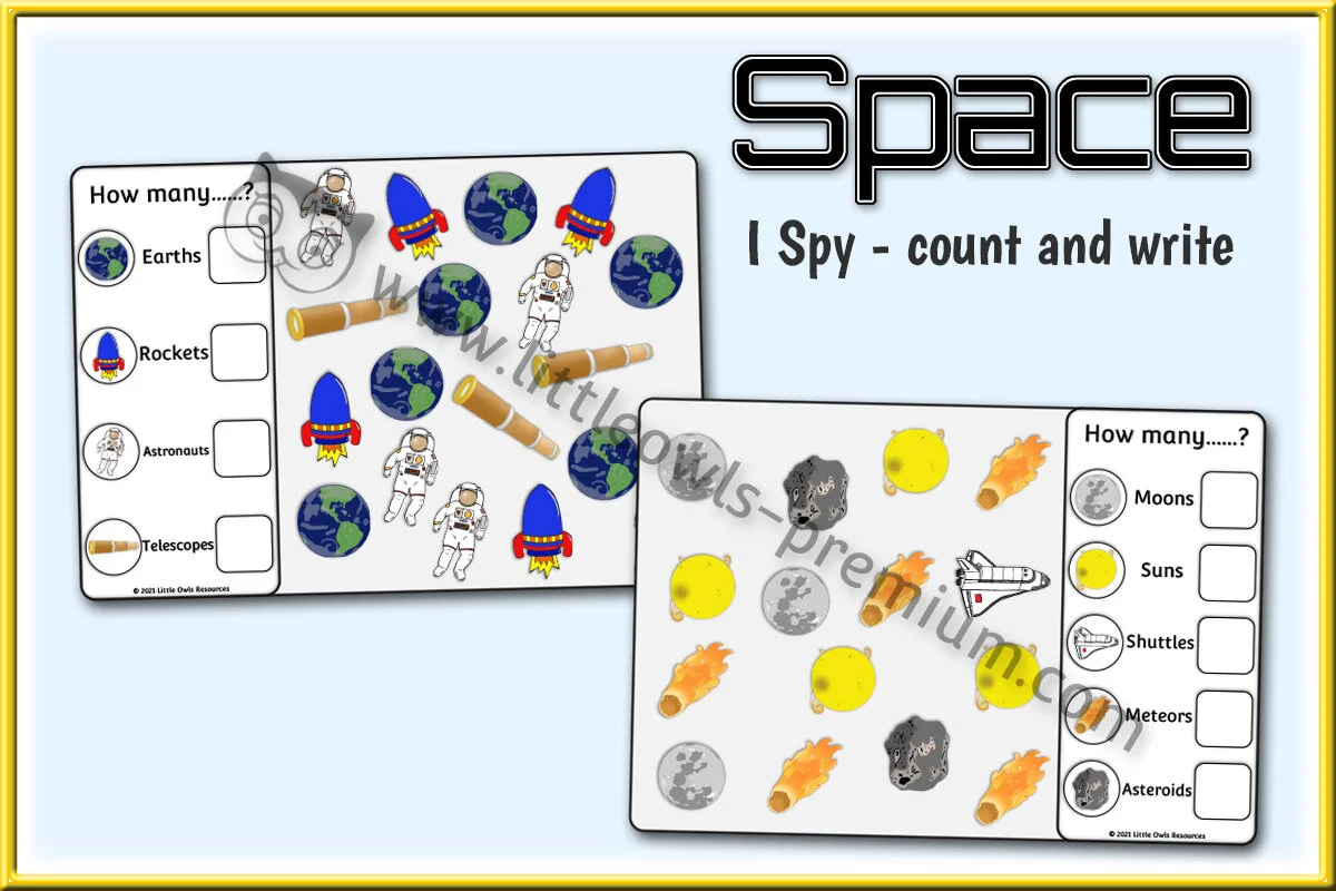 FREE Space/Station/Craft/Ship/Planets/Rocket Topic printable Early ...