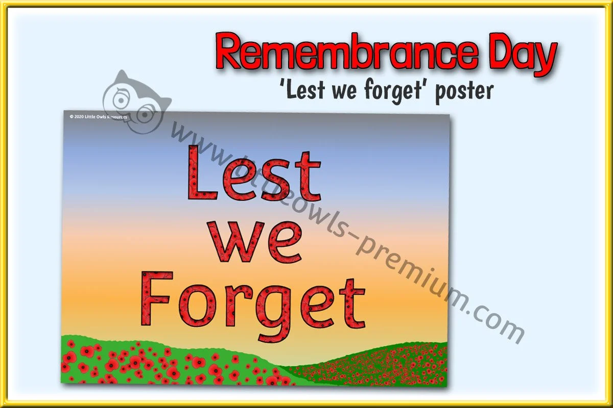 FREE Remembrance Day printable Early Years/EY (EYFS) resources ...