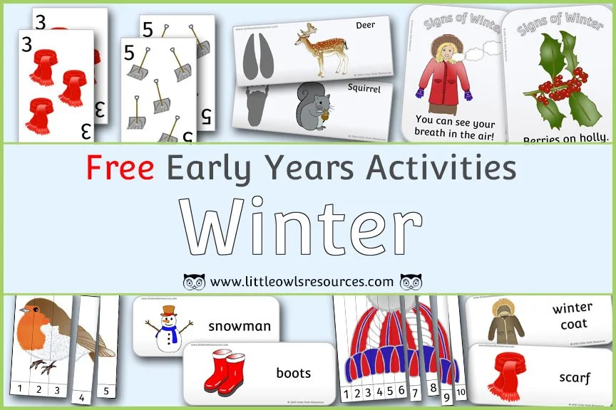 FREE Winter printable Early Years/EY (EYFS) resources/downloads ...