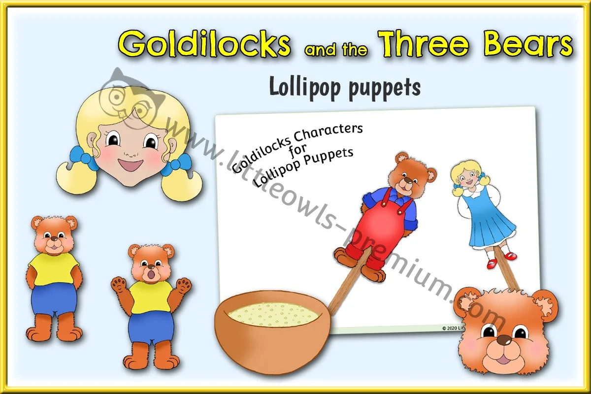 Goldilocks And The Three Bears Masks