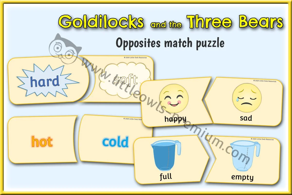FREE Goldilocks and the Three Bears printable Early Years/EYFS ...