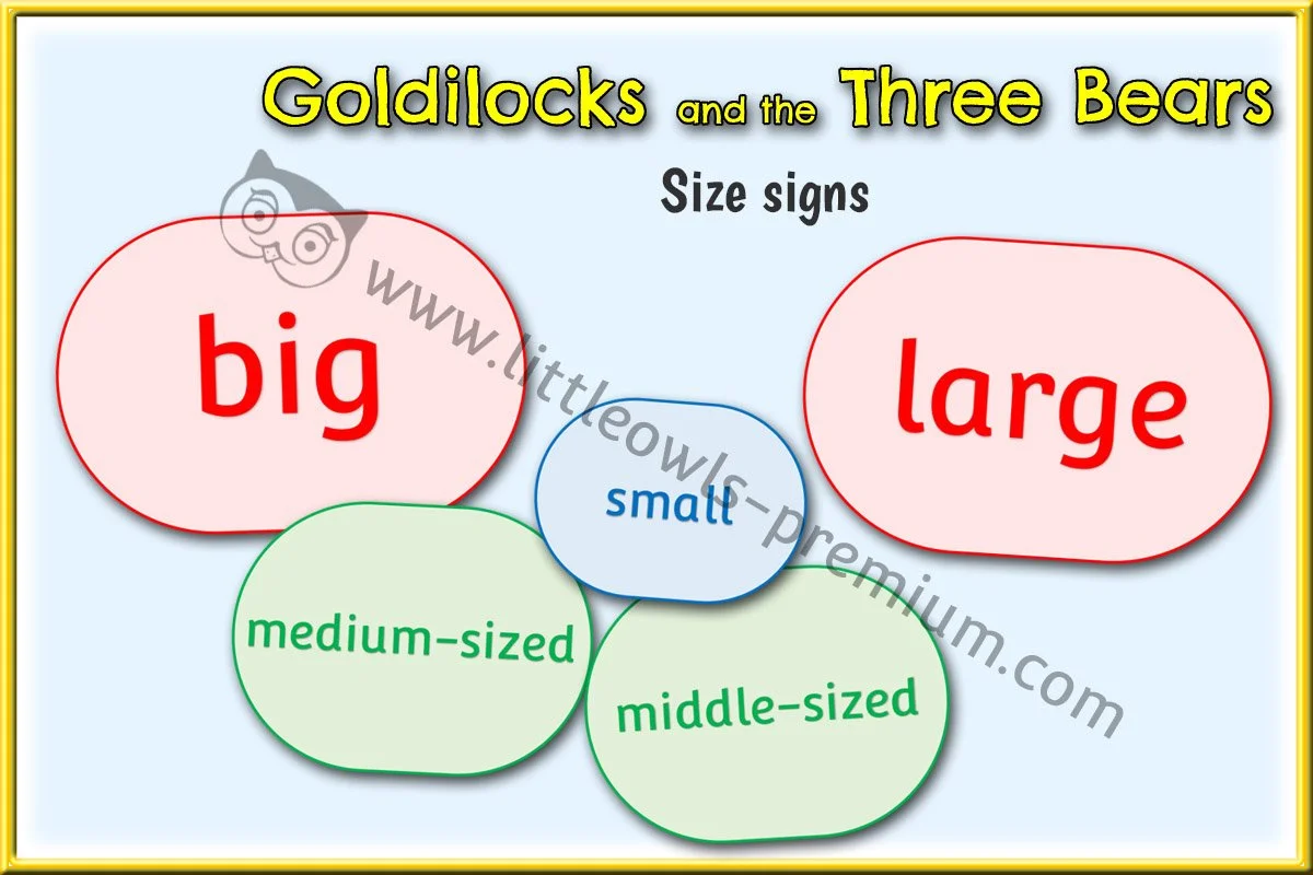 FREE Goldilocks and the Three Bears printable Early Years/EYFS ...