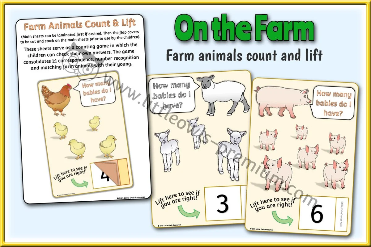 FREE On The Farm printable Early Years/EY (EYFS) resources/downloads/activities — Little Owls ...