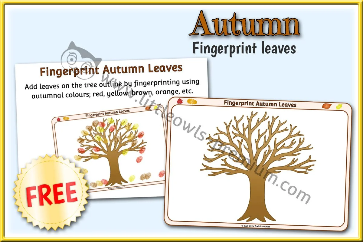 FREE Autumn Season Topic/Weather printable Early Years/EY (EYFS ...