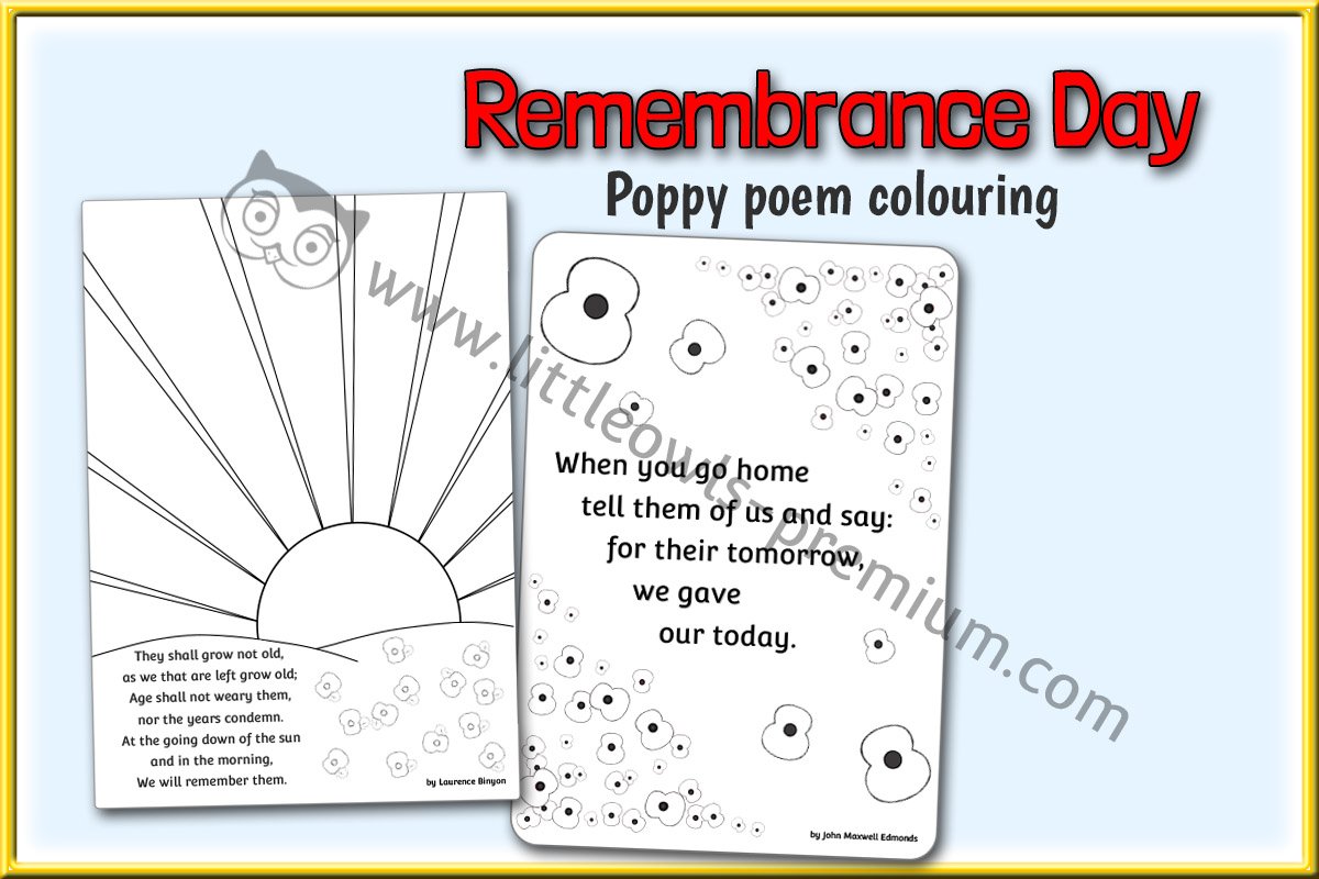 FREE Remembrance Day printable Early Years/EY (EYFS) resources ...