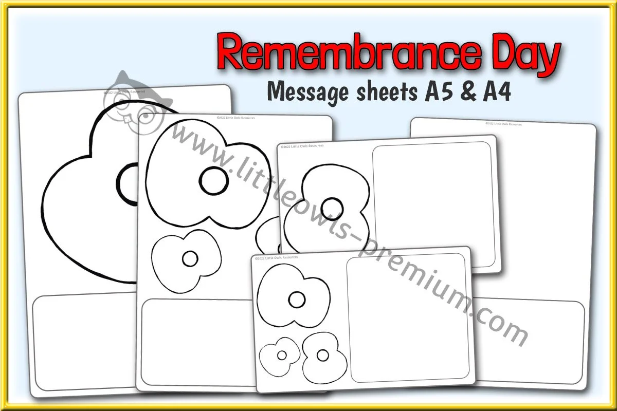 FREE Remembrance Day printable Early Years/EY (EYFS) resources ...