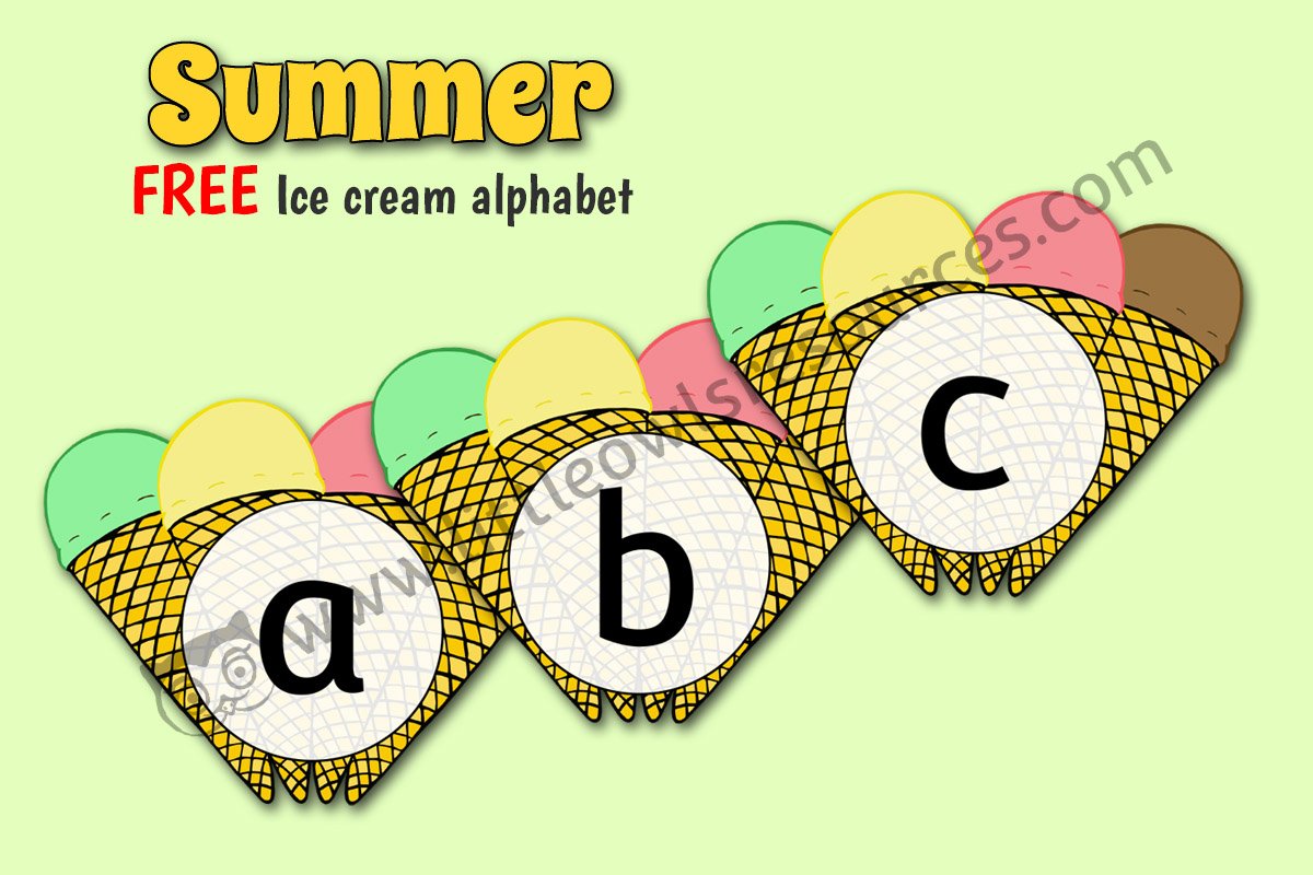 Ice Letters Clip Art