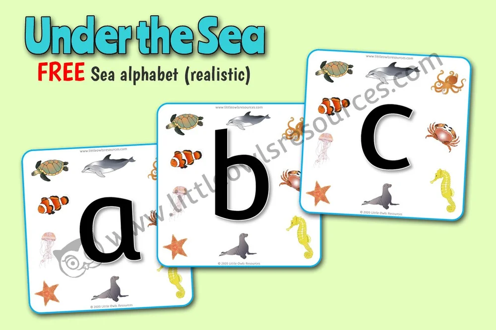 FREE 'Under the Sea' Topic/Sea Animals printable Early Years (EYFS ...