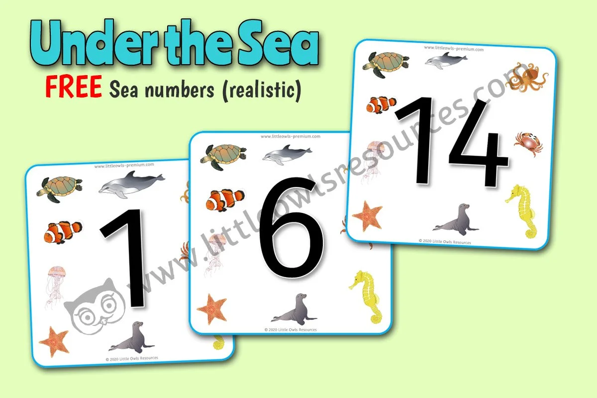 FREE 'Under the Sea' Topic/Sea Animals printable Early Years (EYFS ...