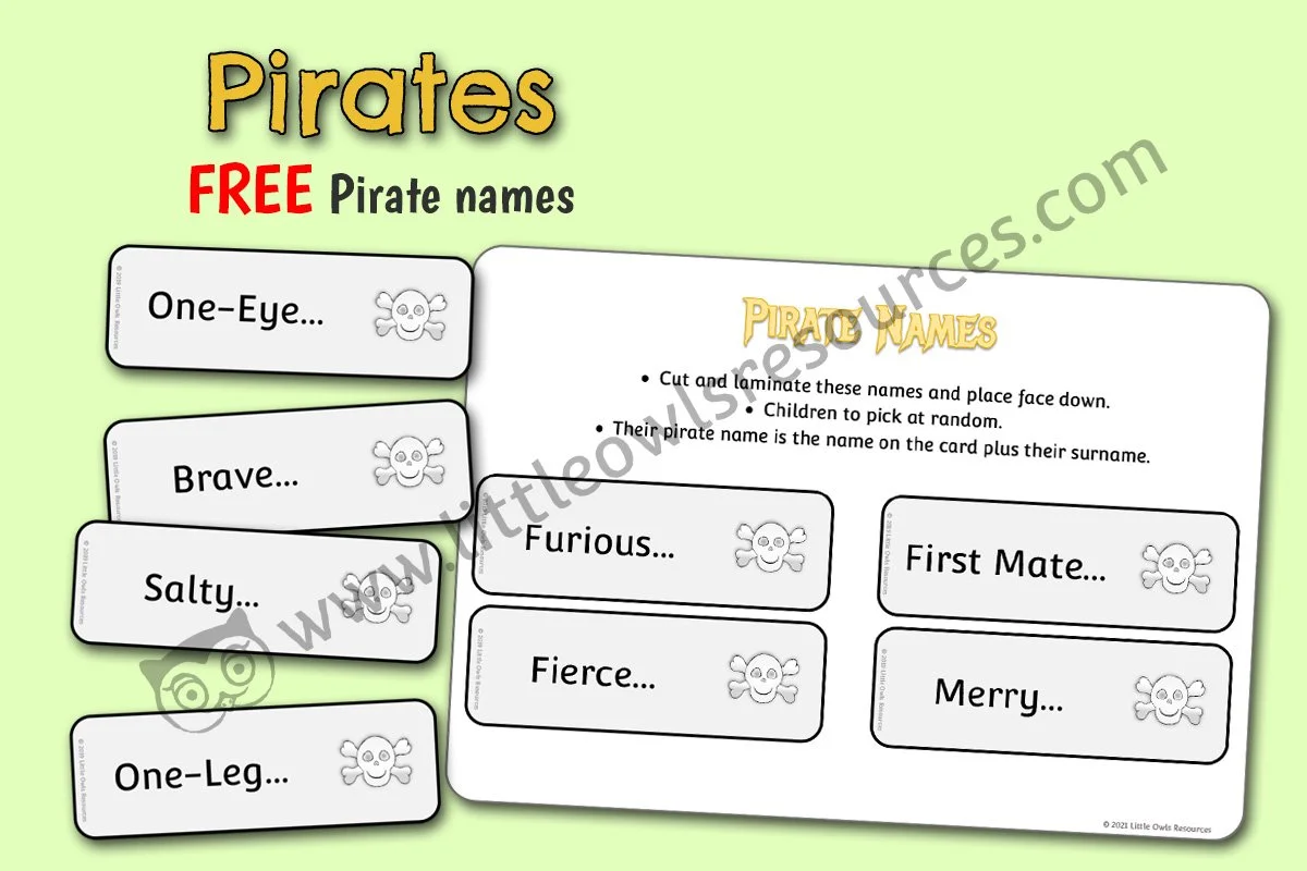 Pirate Face Template For Kids