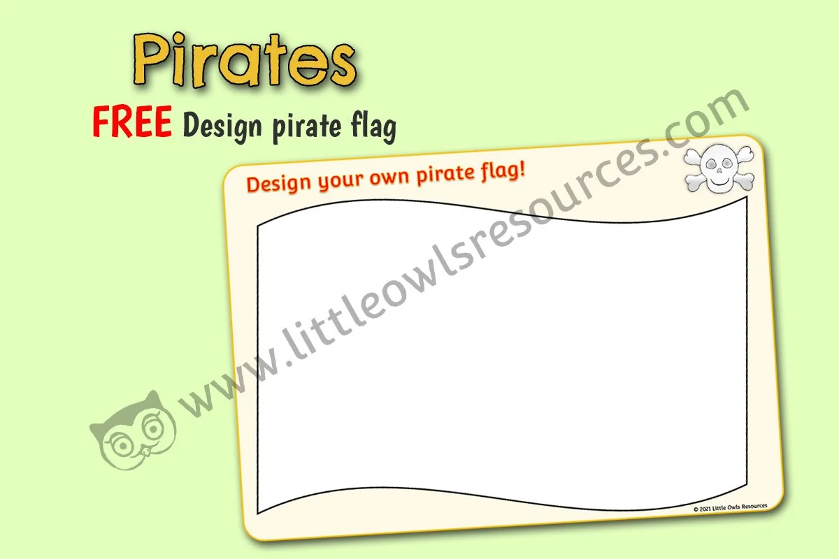 Printable Pirate Ship Flags