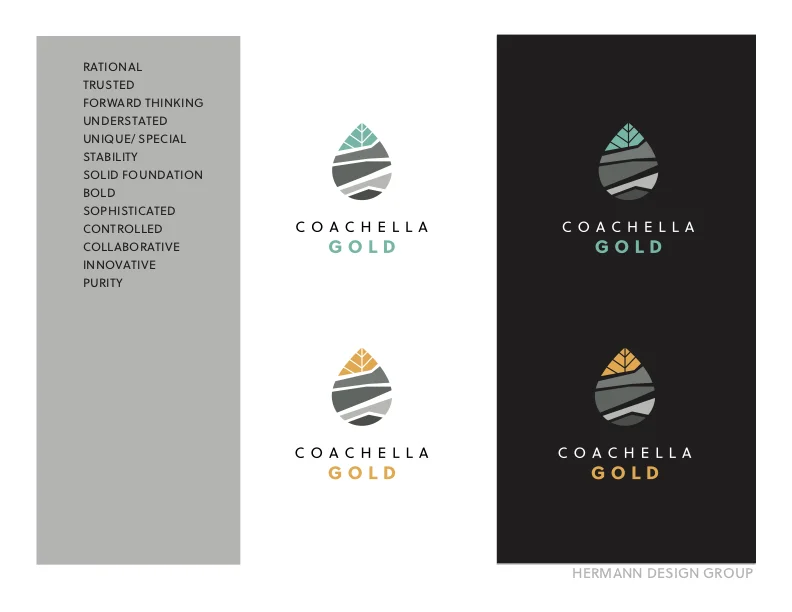 Coachella Gold Logo + Signage — Colin Matsco