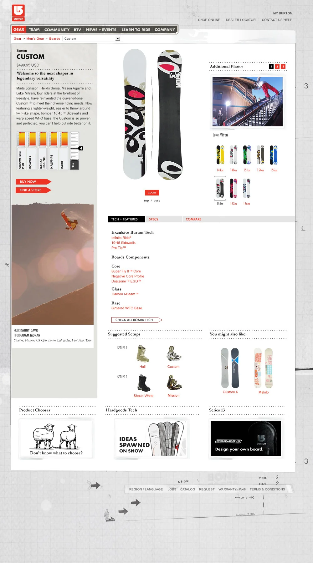 Burton Snowboard Template