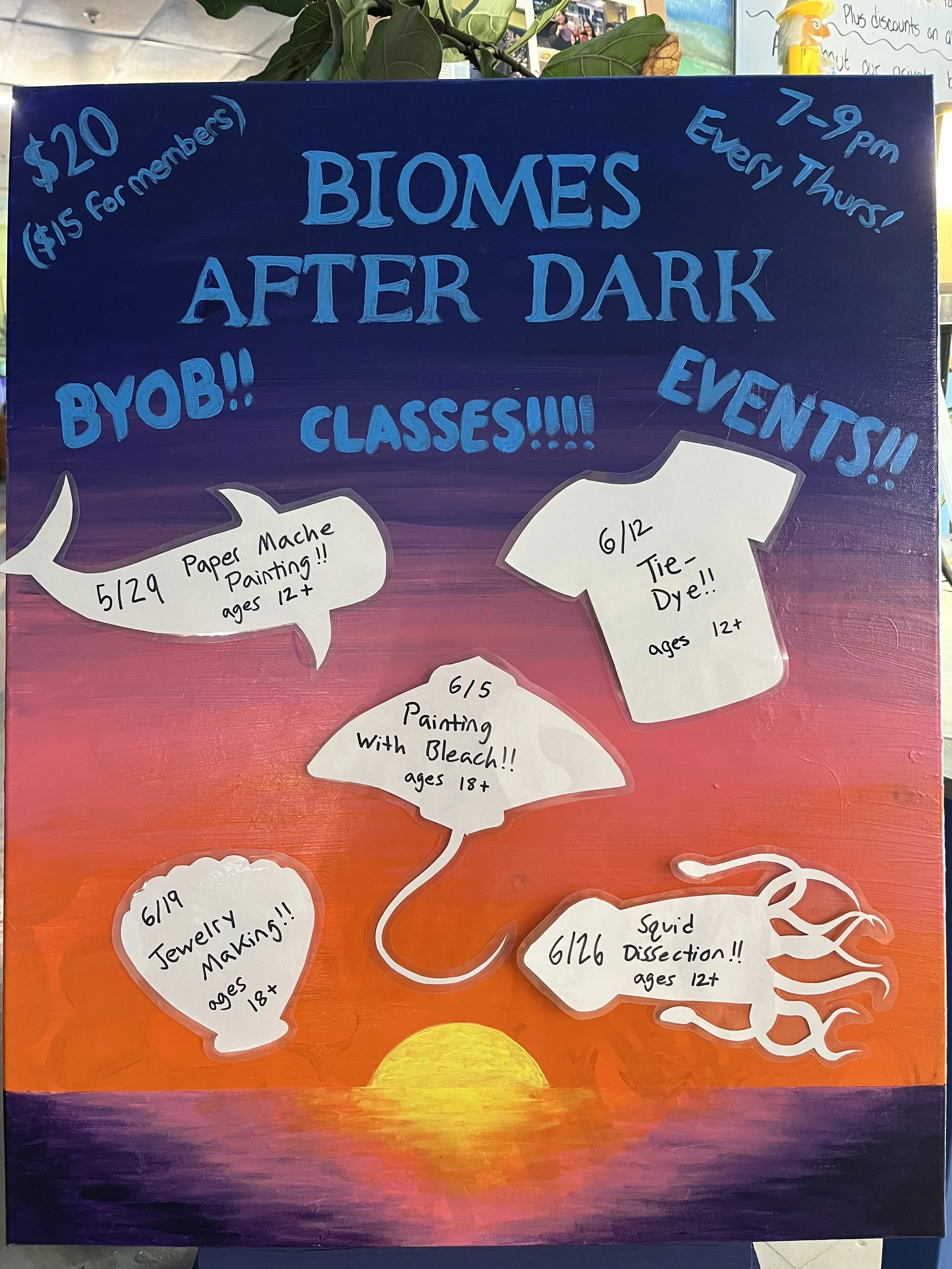 Biomes After Dark! - Biomes Marine Biology Center