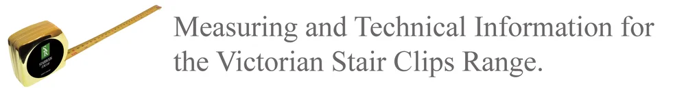 Stairrods UK Victorian Stair Clips for carpet in 9 colours