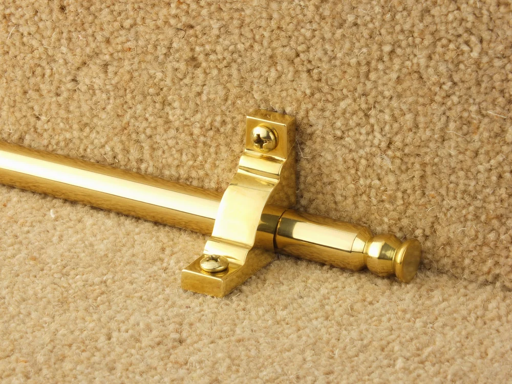 Stairrods UK Solid brass Balmoral stair rod in 10 colours