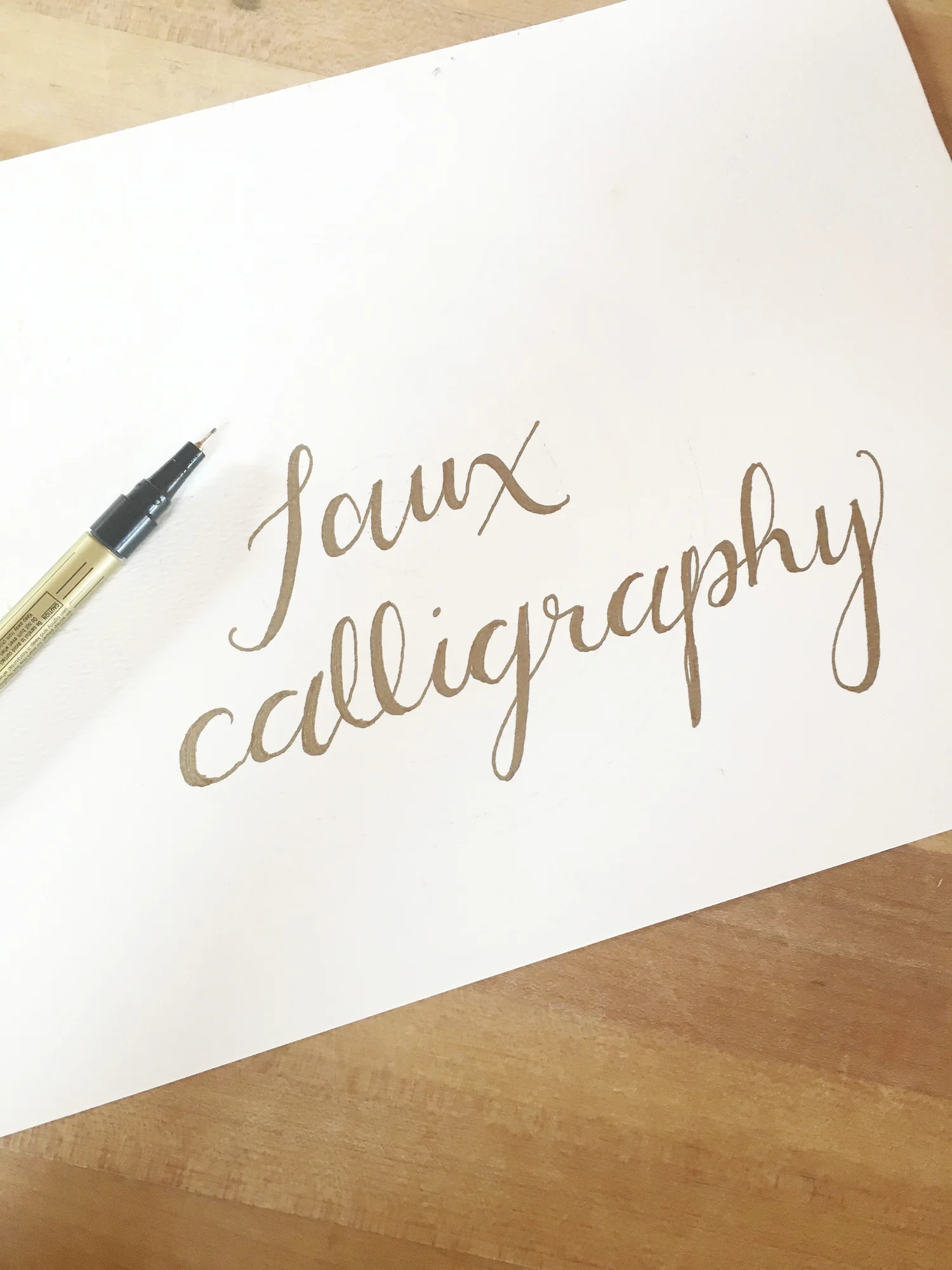 Learn how to write 'Faux Calligraphy' - News