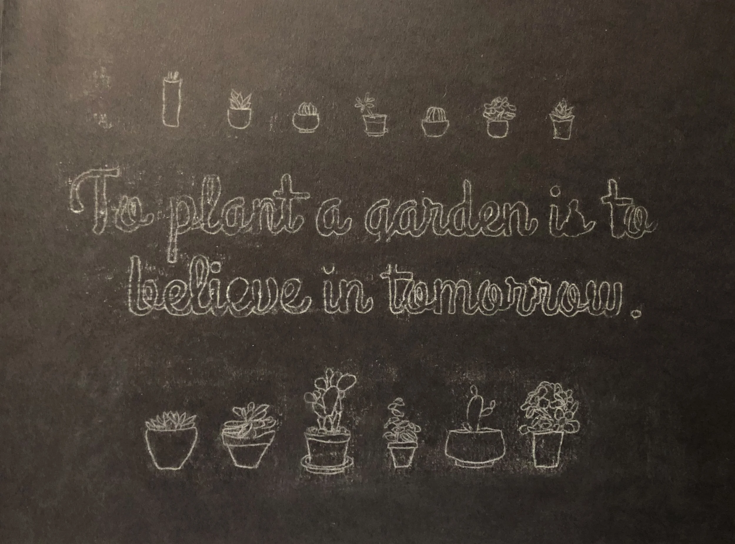 Lettering with White Ink - News